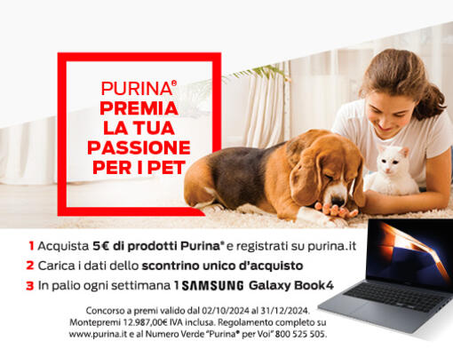 Purina: cibo per cani e gatti, cura e benessere dei Pet